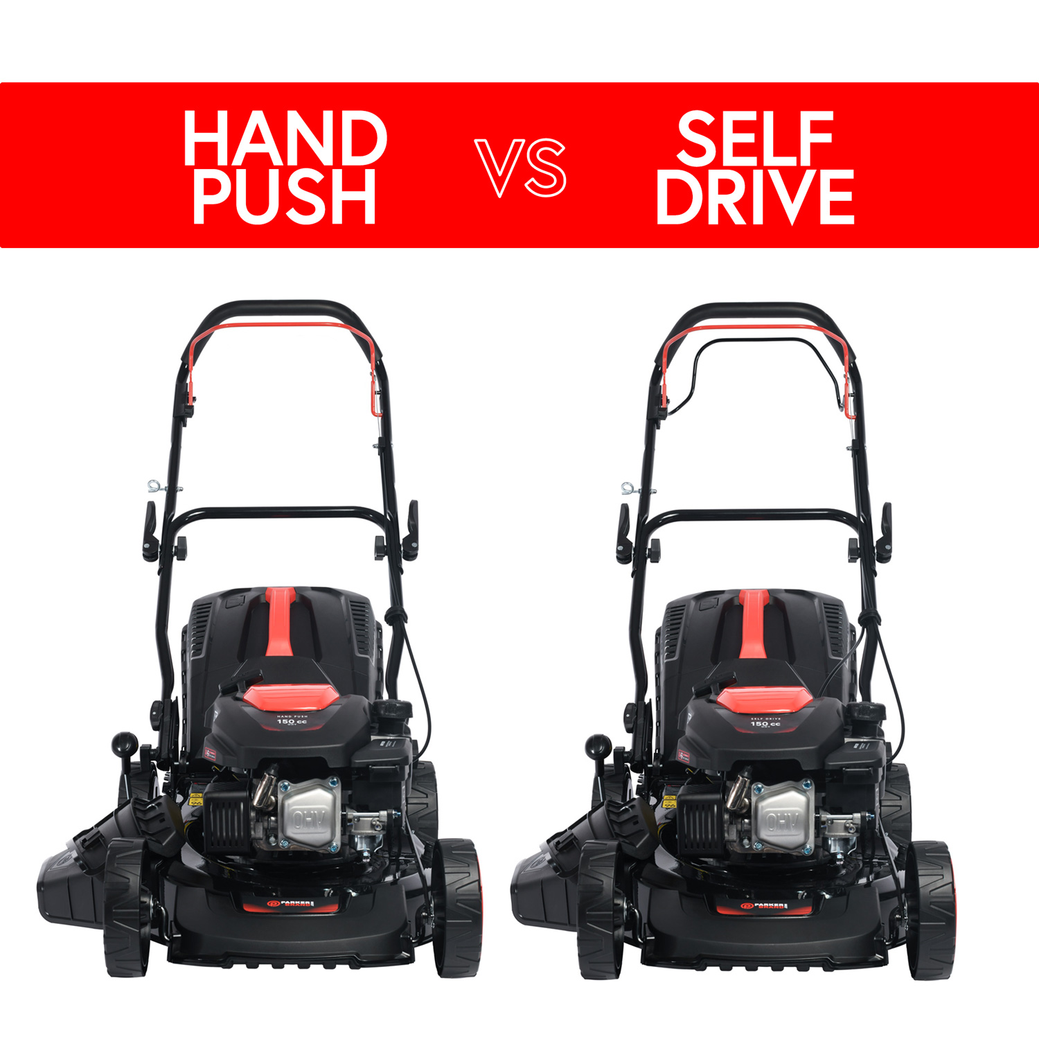 Lawnmowers: Self Drive vs. Hand Push | ParkerBrand