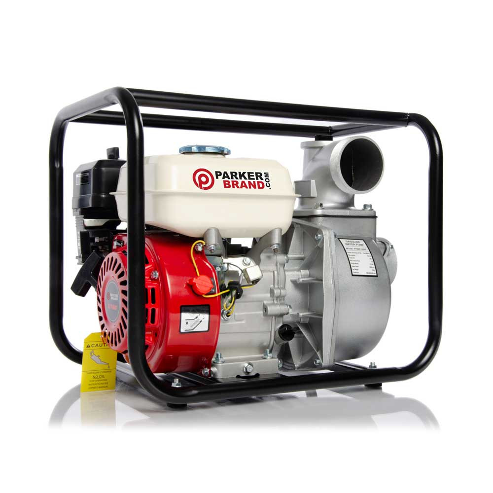2 Petrol Water Pump 5.5HP 4 Stroke Engine ParkerBrand