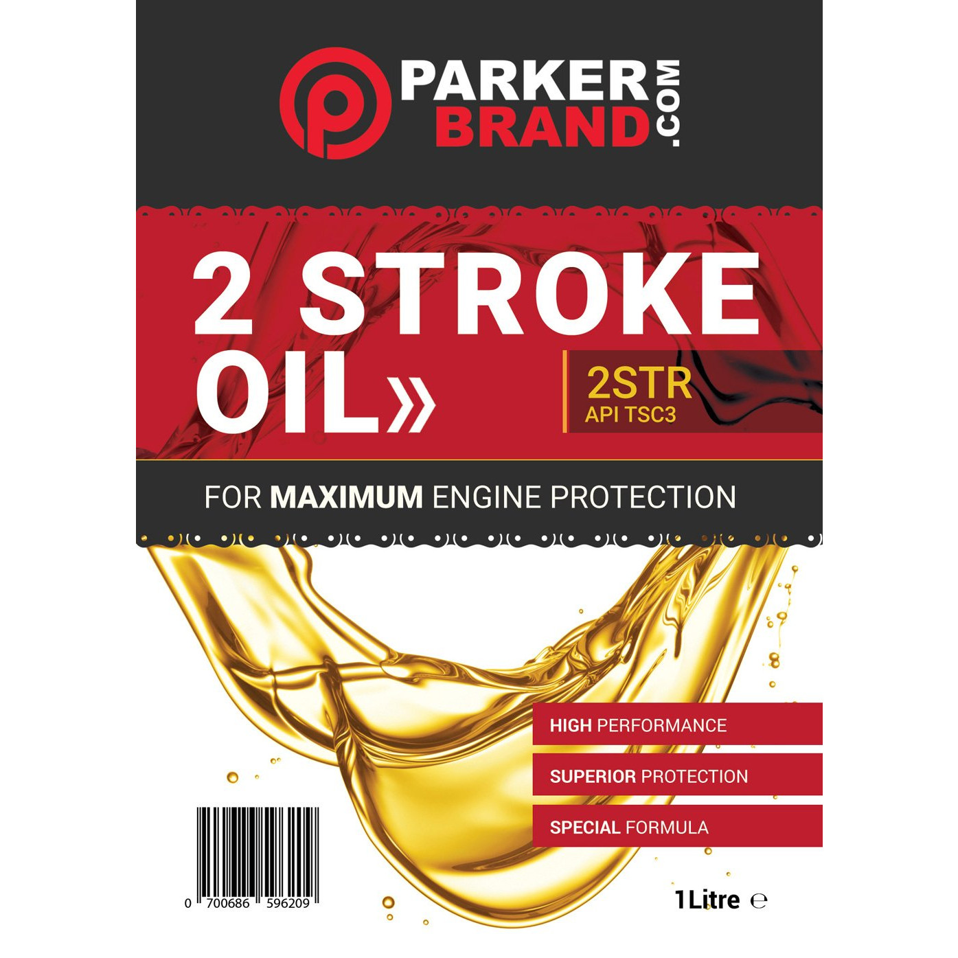 12 Pack 1L - 2 Stroke Oil (2T) | ParkerBrand