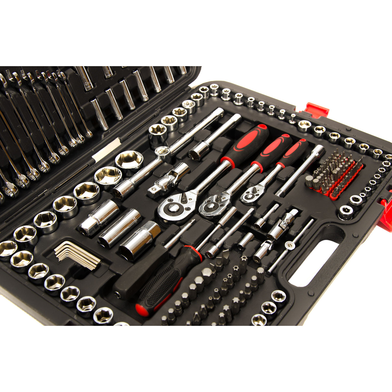 215 Piece Professional Socket Set & Ratchet Spanners + Torque Wrench ...