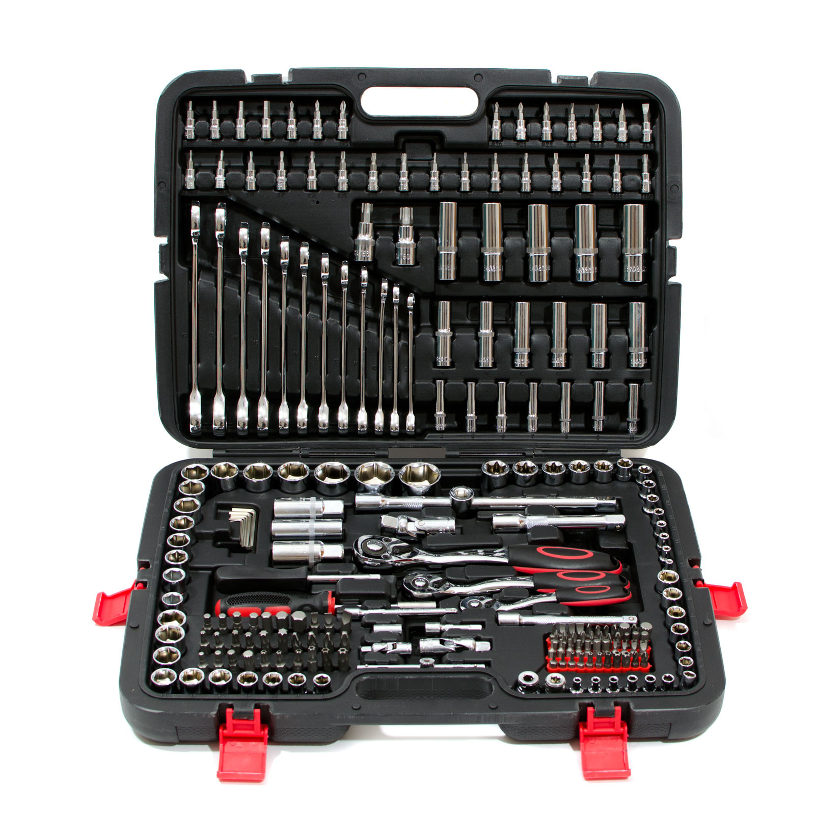 215 Piece Professional Socket Set - 1/2" 3/8" 1/2" DR / Ratchet ...