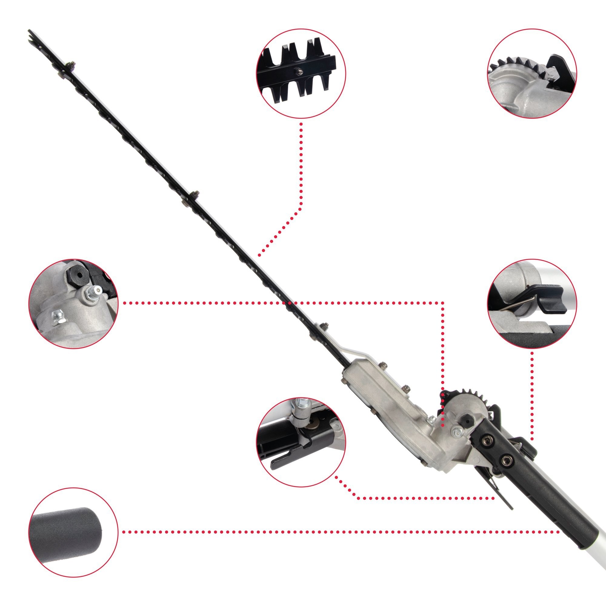 Multi Function 5 in 1 Garden Tool Hedge Trimmer Attachment | ParkerBrand