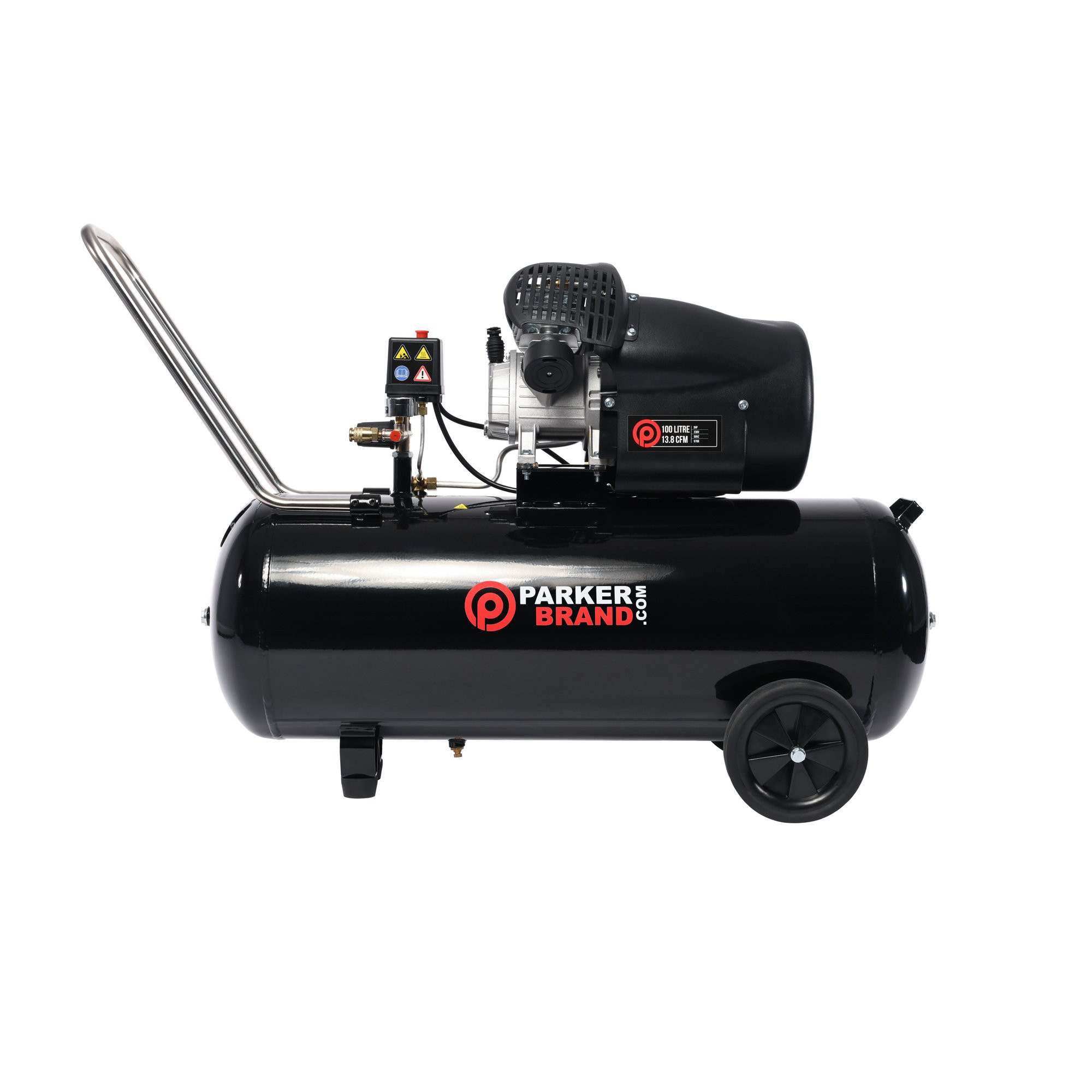 100 Litre Air Compressor - 13.8 CFM, 3.0 HP, 100L | ParkerBrand