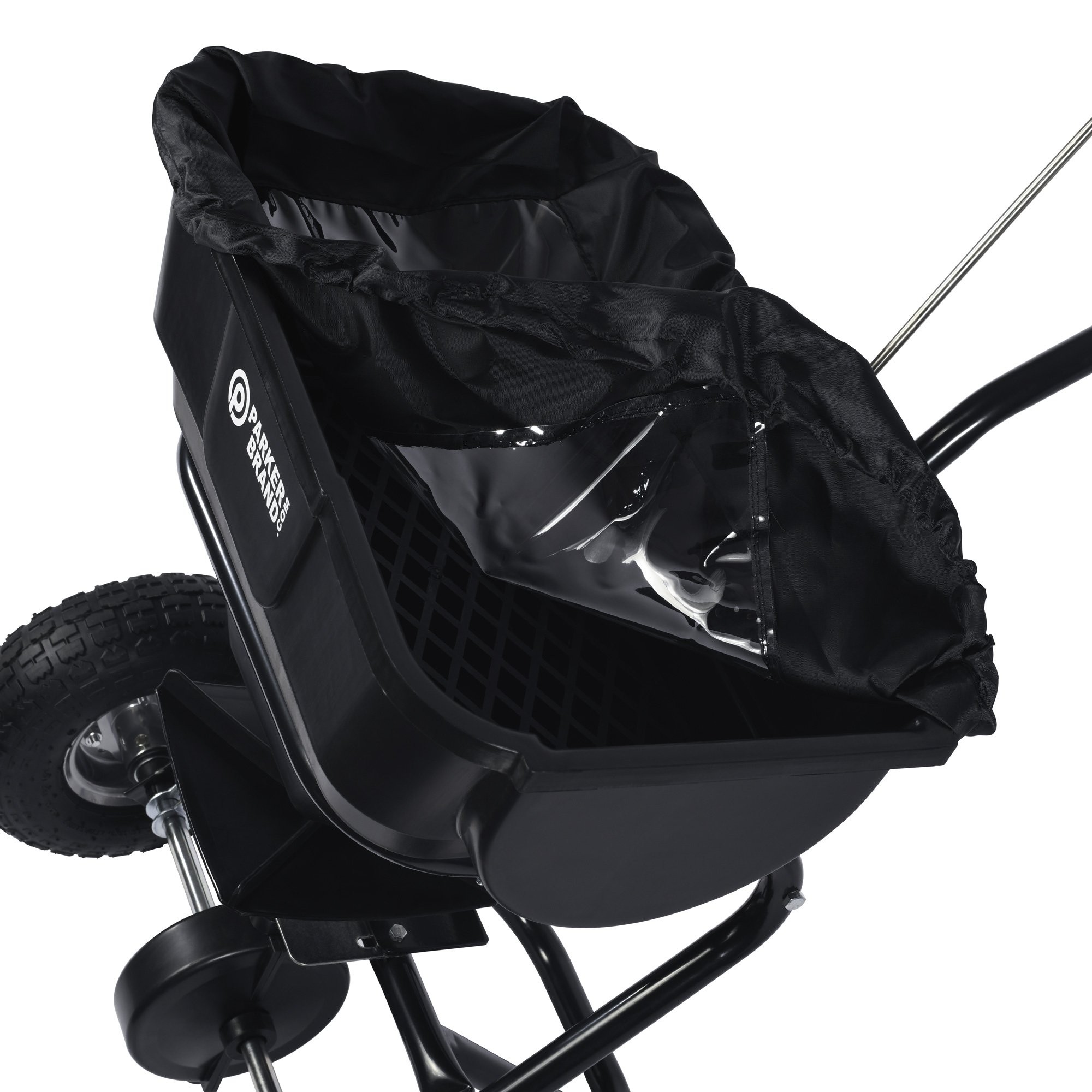 Hand Push Salt and Seed Spreader - 70Lbs Max. Load | ParkerBrand