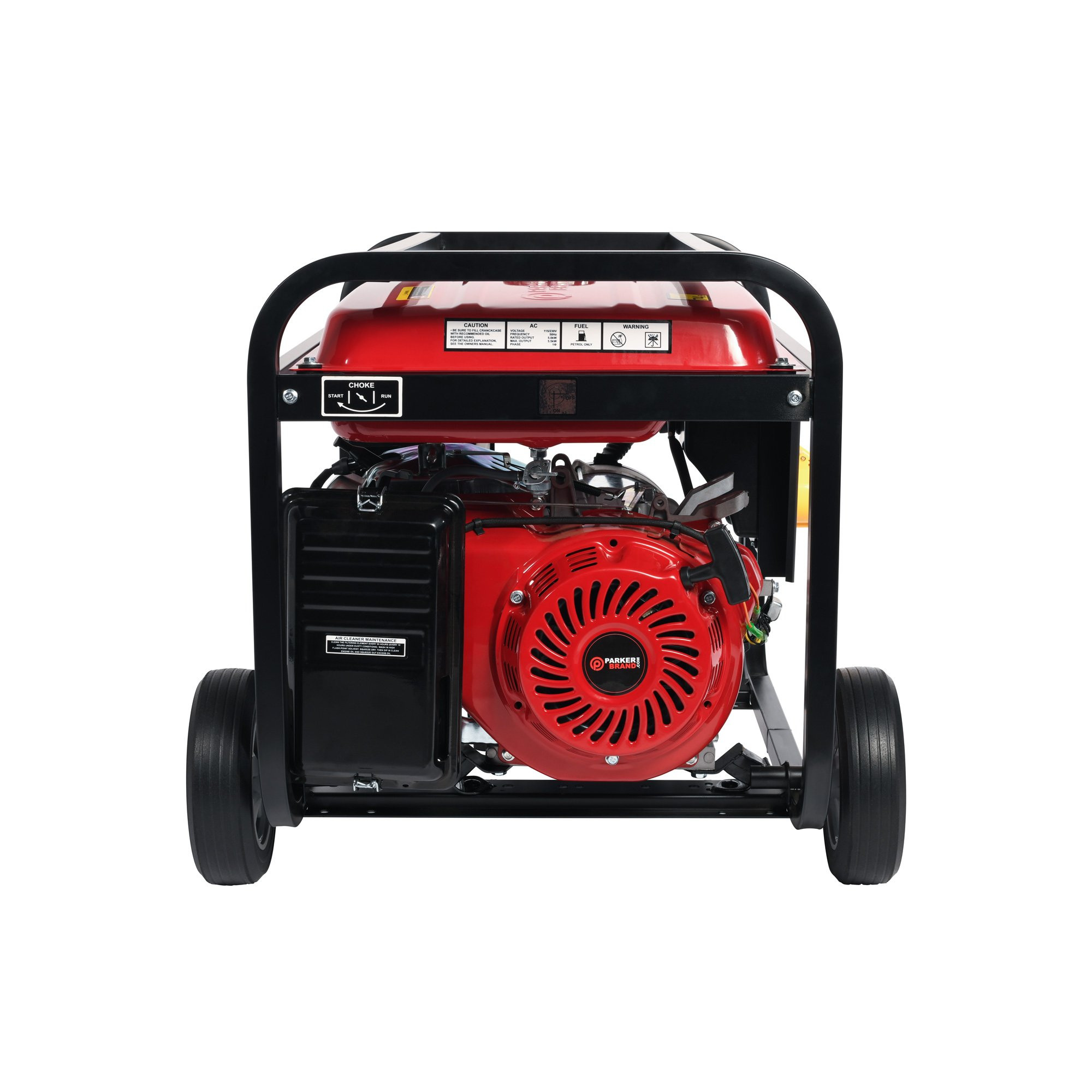 6.87 kVA Portable Petrol Generator with Electric Start + Oil | ParkerBrand