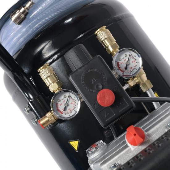 50 Litre Air Compressor with Hose Reel & Tool Kit - 9.6 CFM, 2.5 HP ...