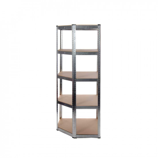 Galvanised Garage Corner Shelving Unit (175KG) - Boltless | ParkerBrand