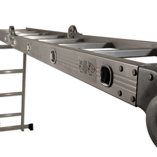 3.5m / 11.5ft Aluminium Multi Purpose Extension Ladder / Step ...