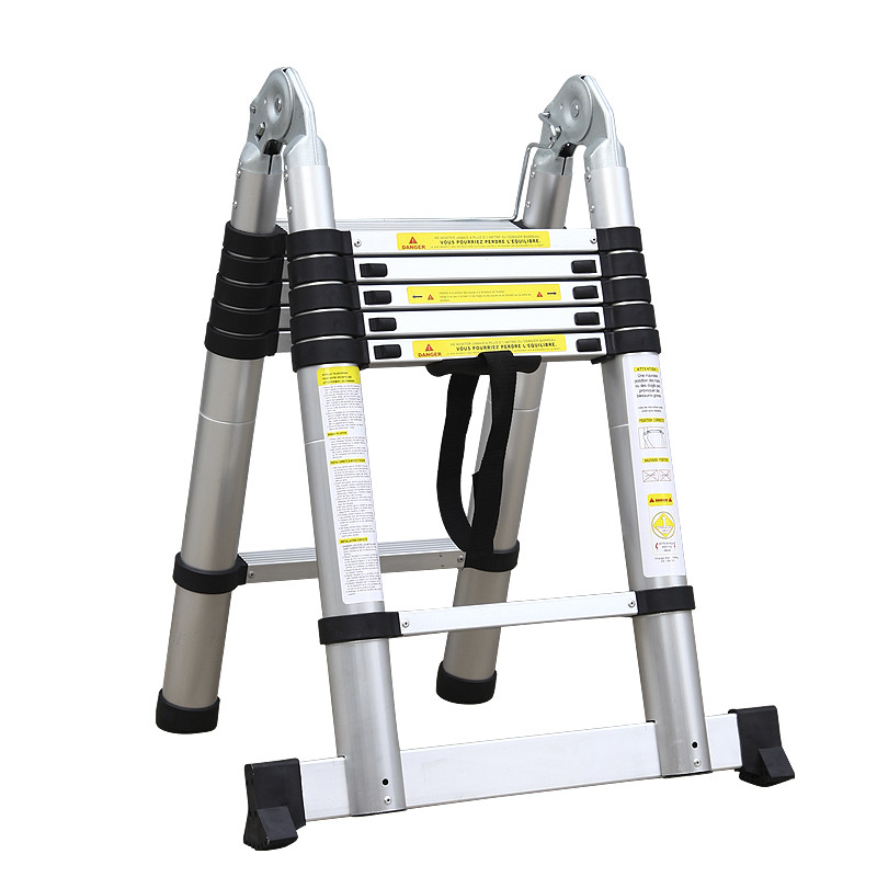 3.8M Multi Purpose Telescopic Aluminium DIY Foldable Extendable Ladders ...