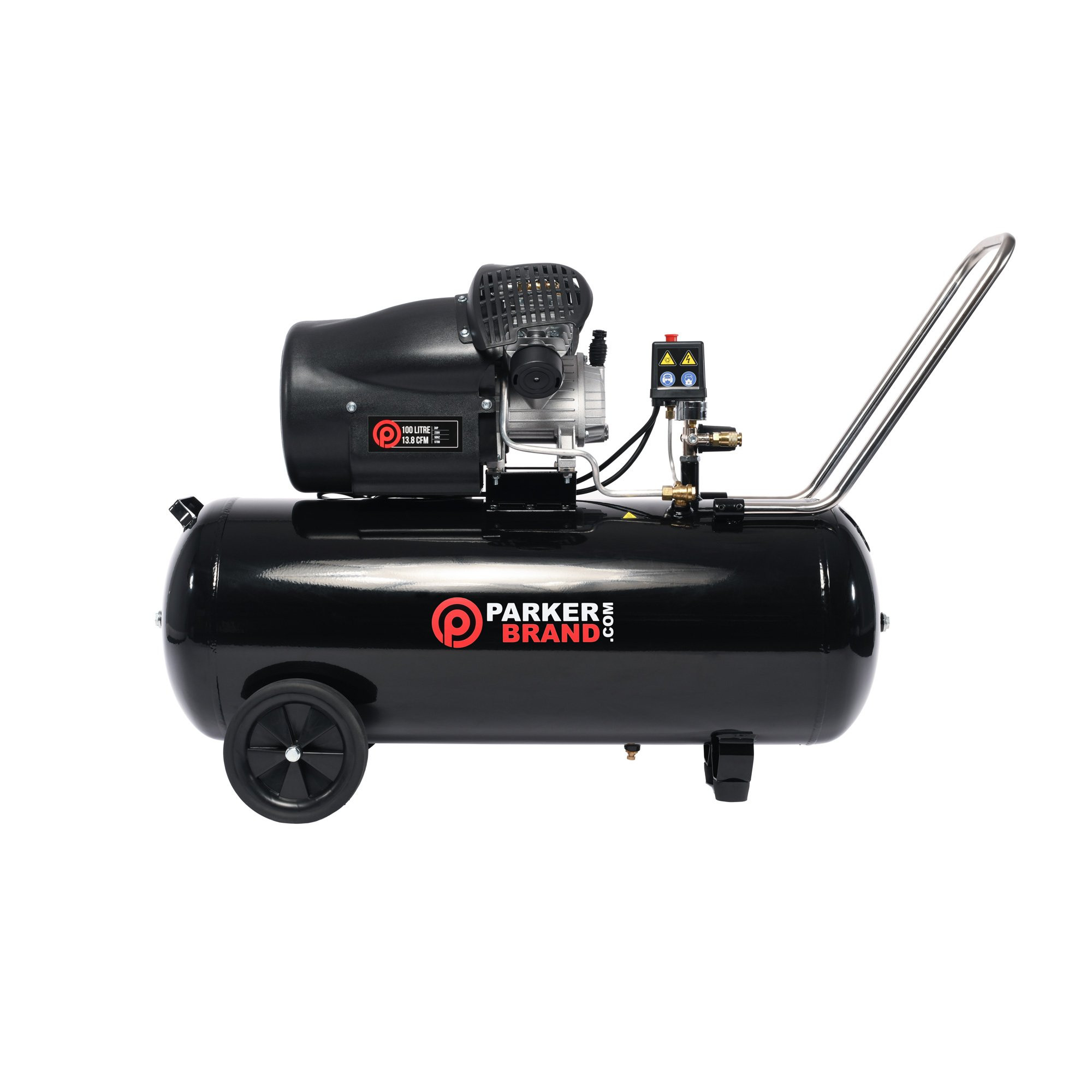 100 Litre Air Compressor - 13.8 CFM, 3.0 HP, 100L | ParkerBrand