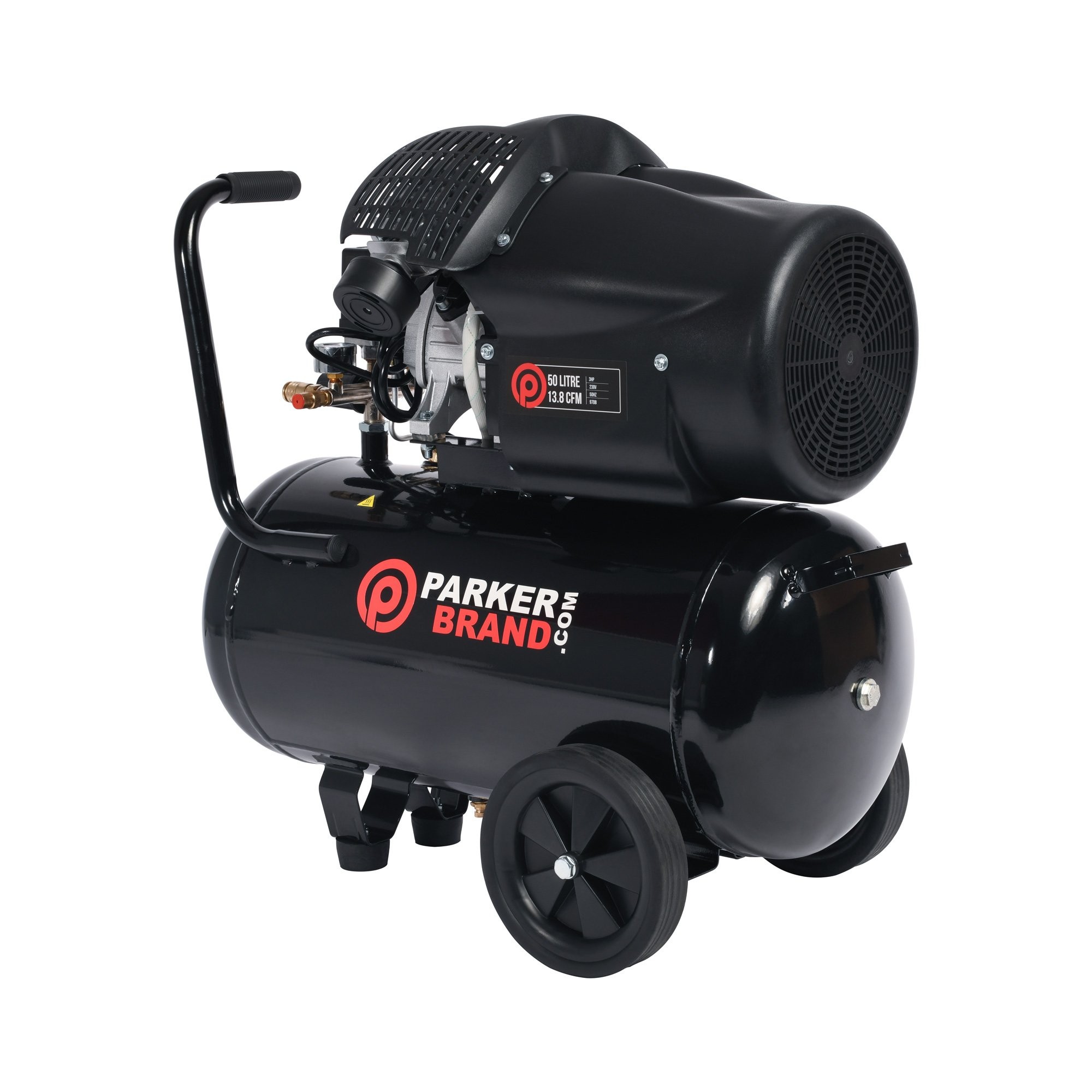 50 Litre Direct Drive Air Compressor - 13.8 CFM, 3.0 HP, 50L | ParkerBrand