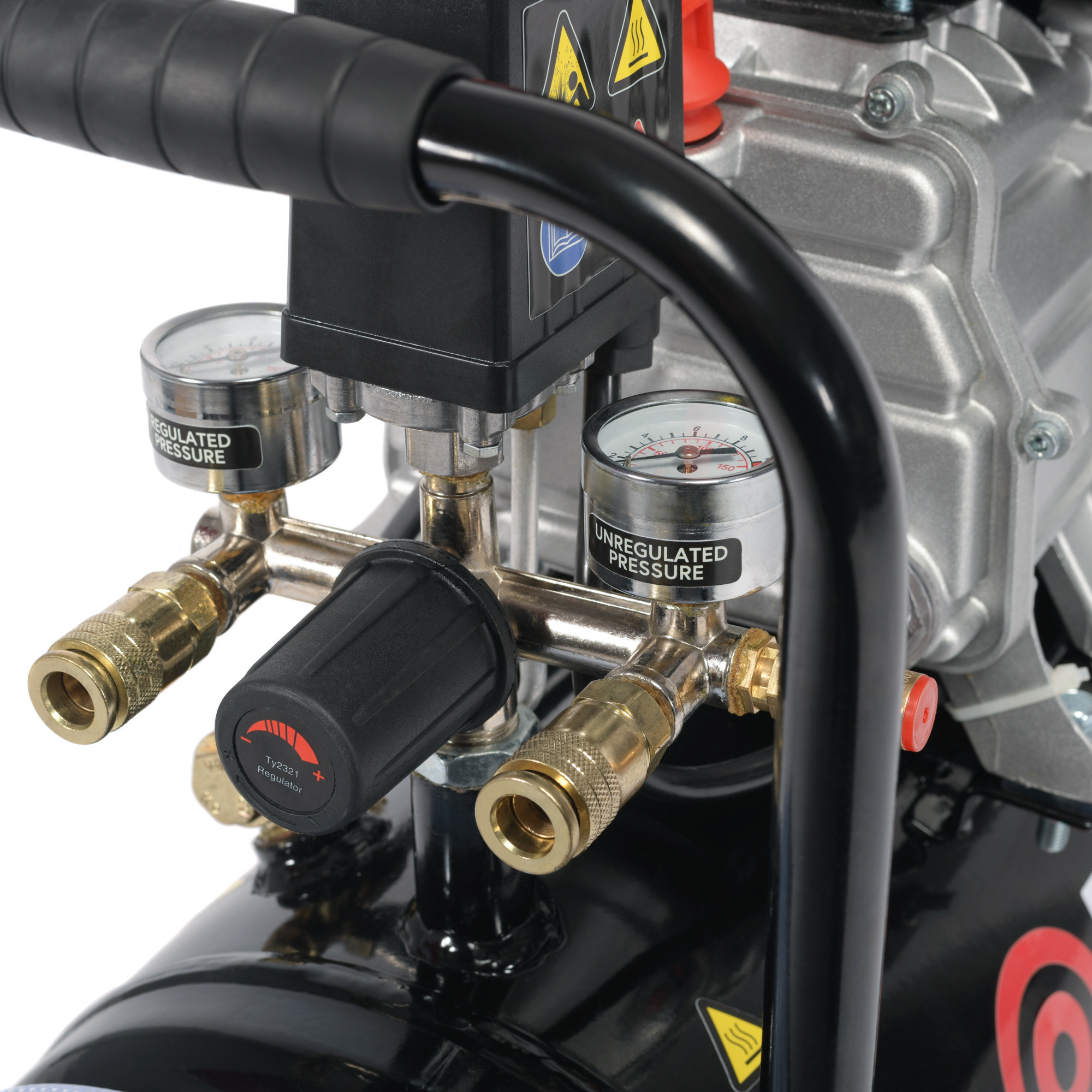 24 Litre Air Compressor with Hose Reel - 9.6 CFM, 2.5 HP, 24L in 24L ...