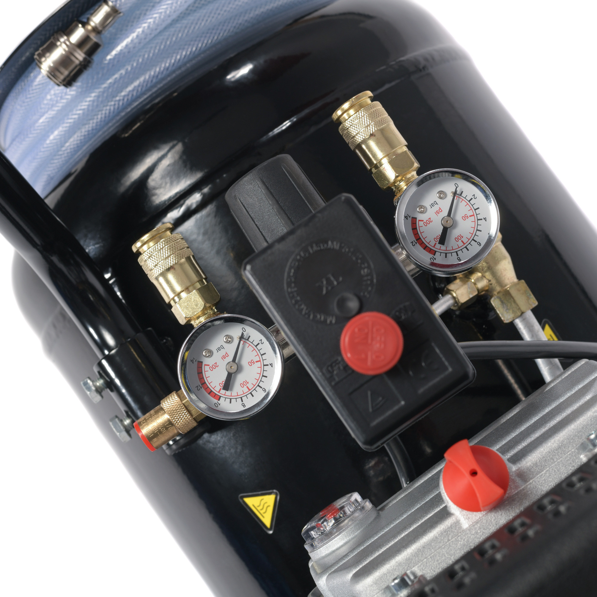 50 Litre Air Compressor with Hose Reel - 9.6 CFM, 2.5 HP, 50L | ParkerBrand