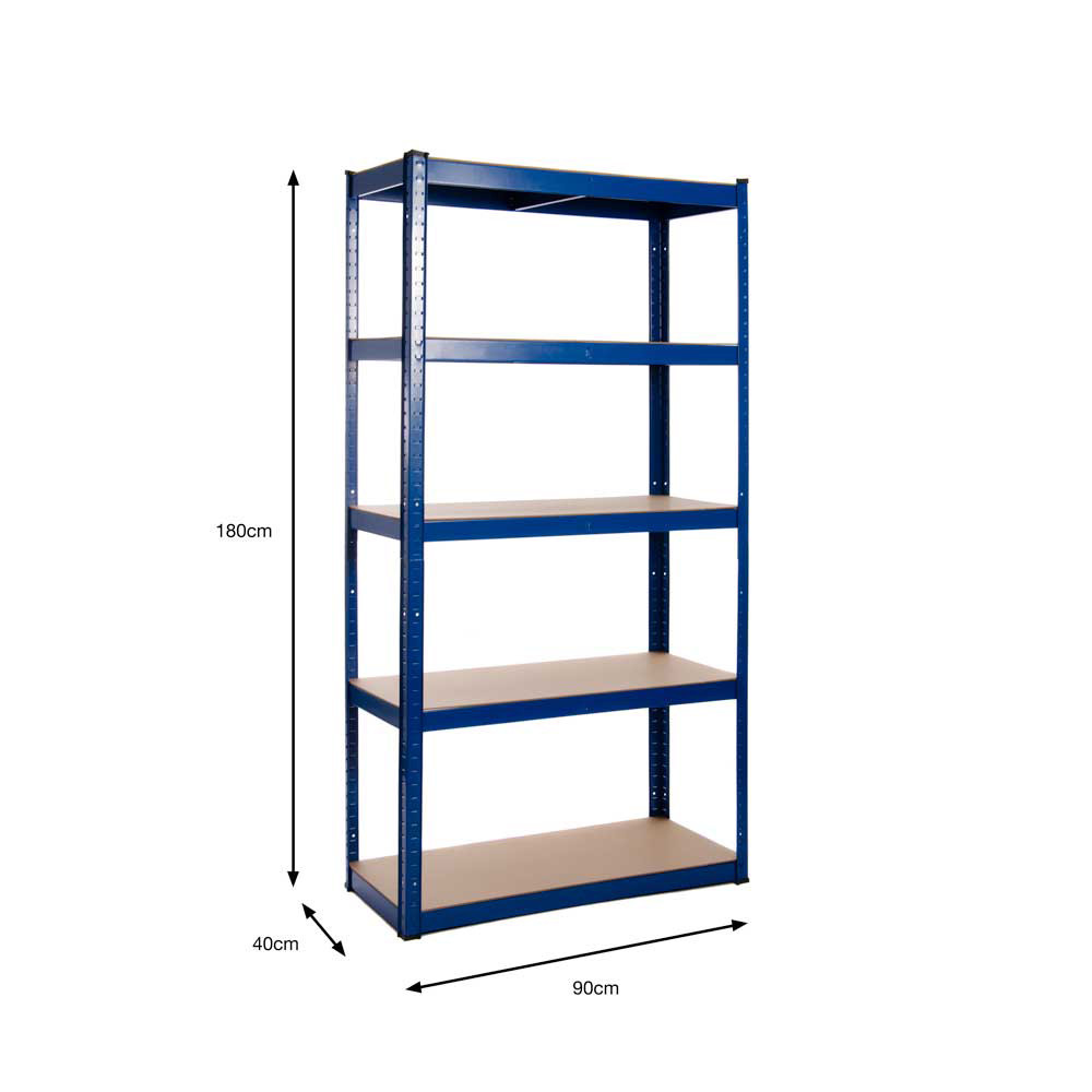 Powder Coated Garage Shelving Corner Unit 3 Pack (175KG) - Boltless ...