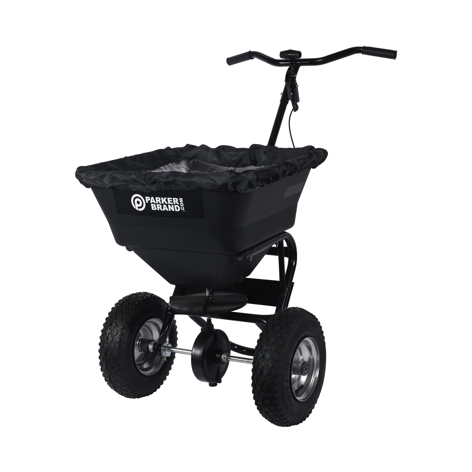 Hand Push Salt / Seed Spreader - 97Lbs Max. Load | ParkerBrand