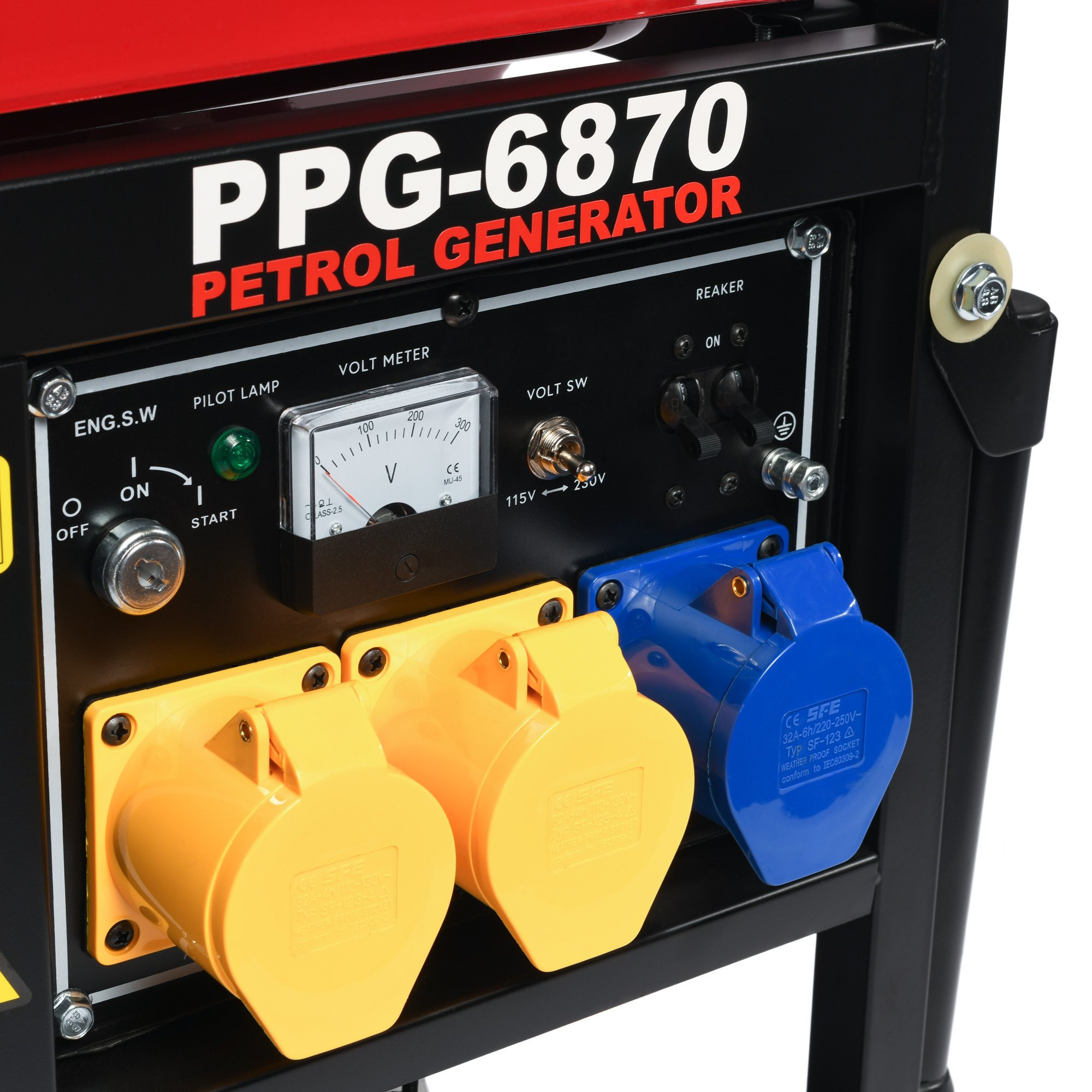 6.87 kVA Portable Petrol Generator with Electric Start | ParkerBrand