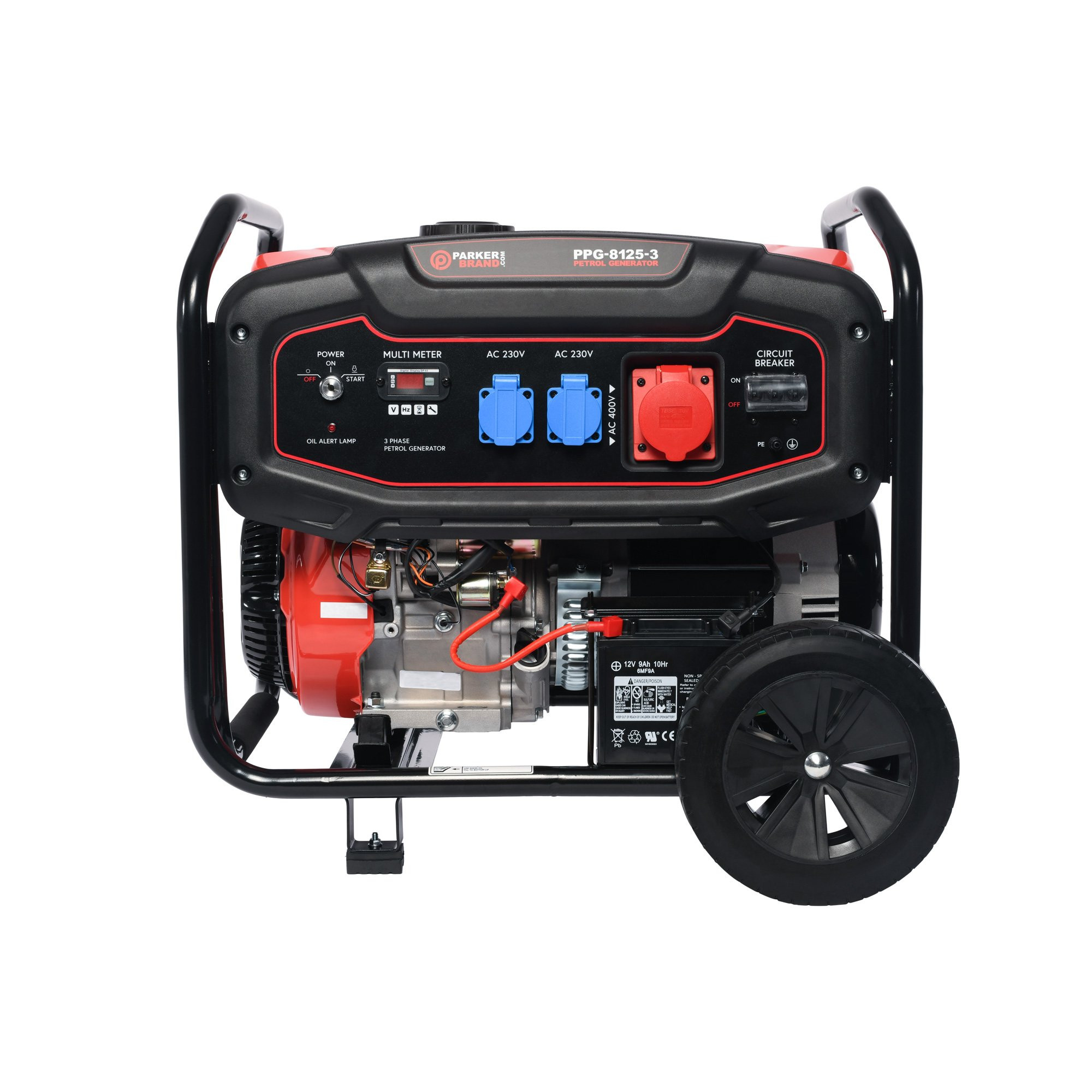 8.125 kVA 3 Phase Portable Petrol Generator with Electric Start ...