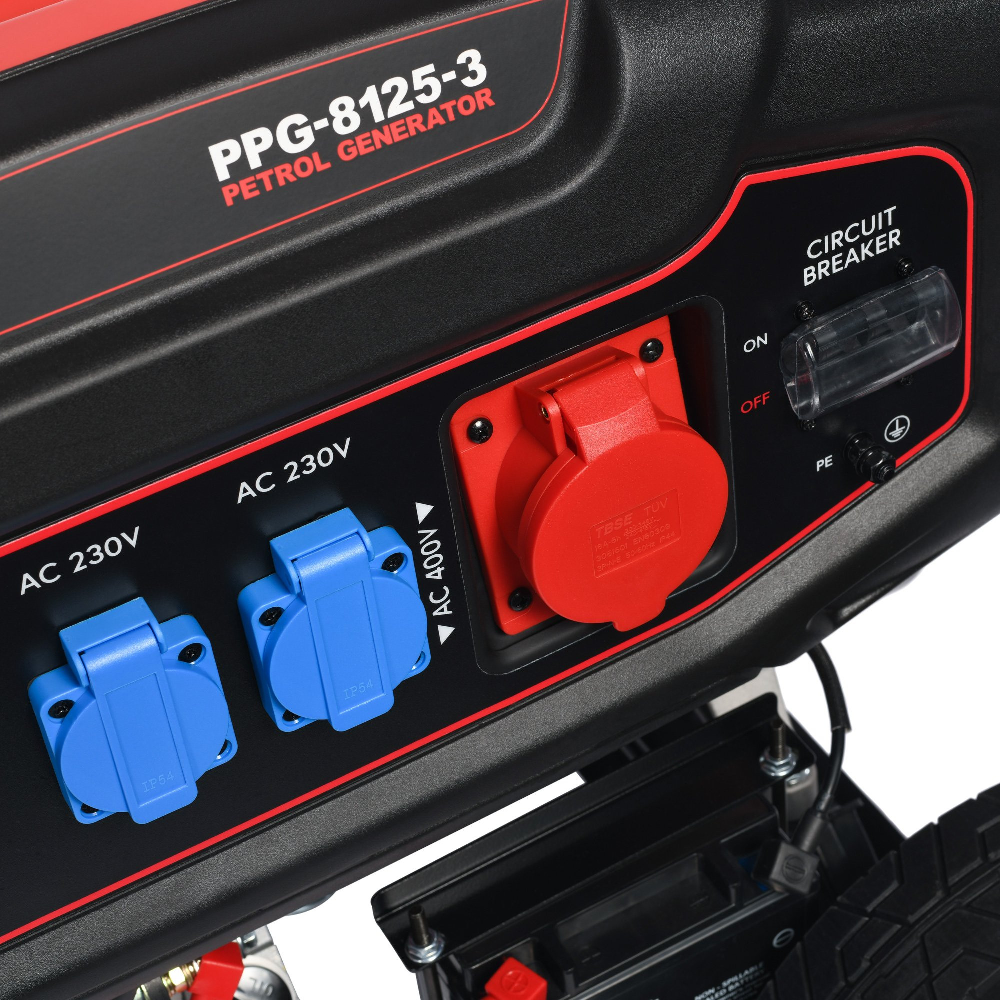 8.125 kVA 3 Phase Portable Petrol Generator with Electric Start ...
