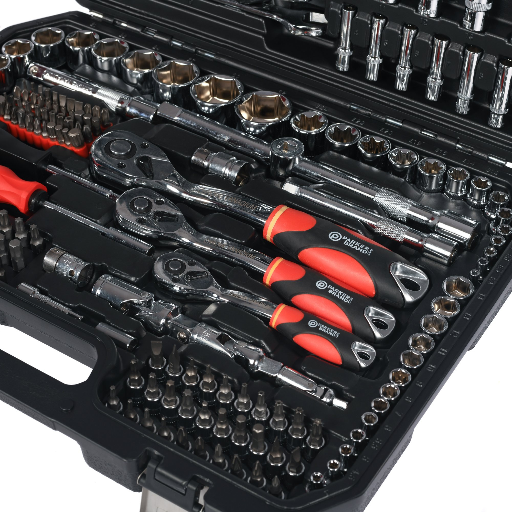 215 Piece Advanced Professional Socket Set + Torque Wrench in Socket ...